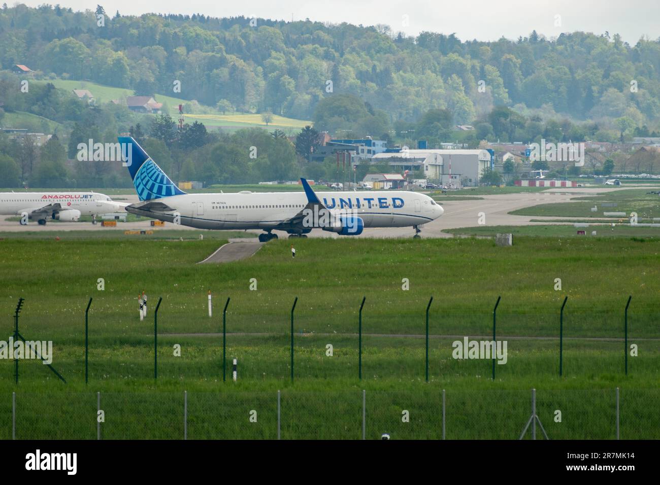 Zurich, Switzerland, May 2, 2023 N-676UA United Airlines Boeing 767 ...