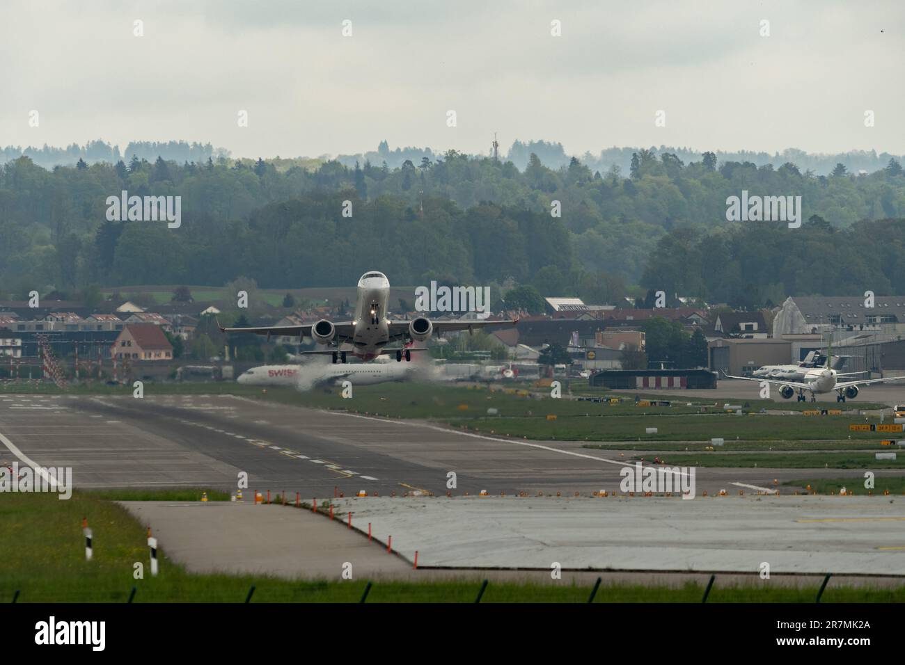 Zurich, Switzerland, May 2, 2023 HB-JVM Helvetic Airways Embraer E190 ...