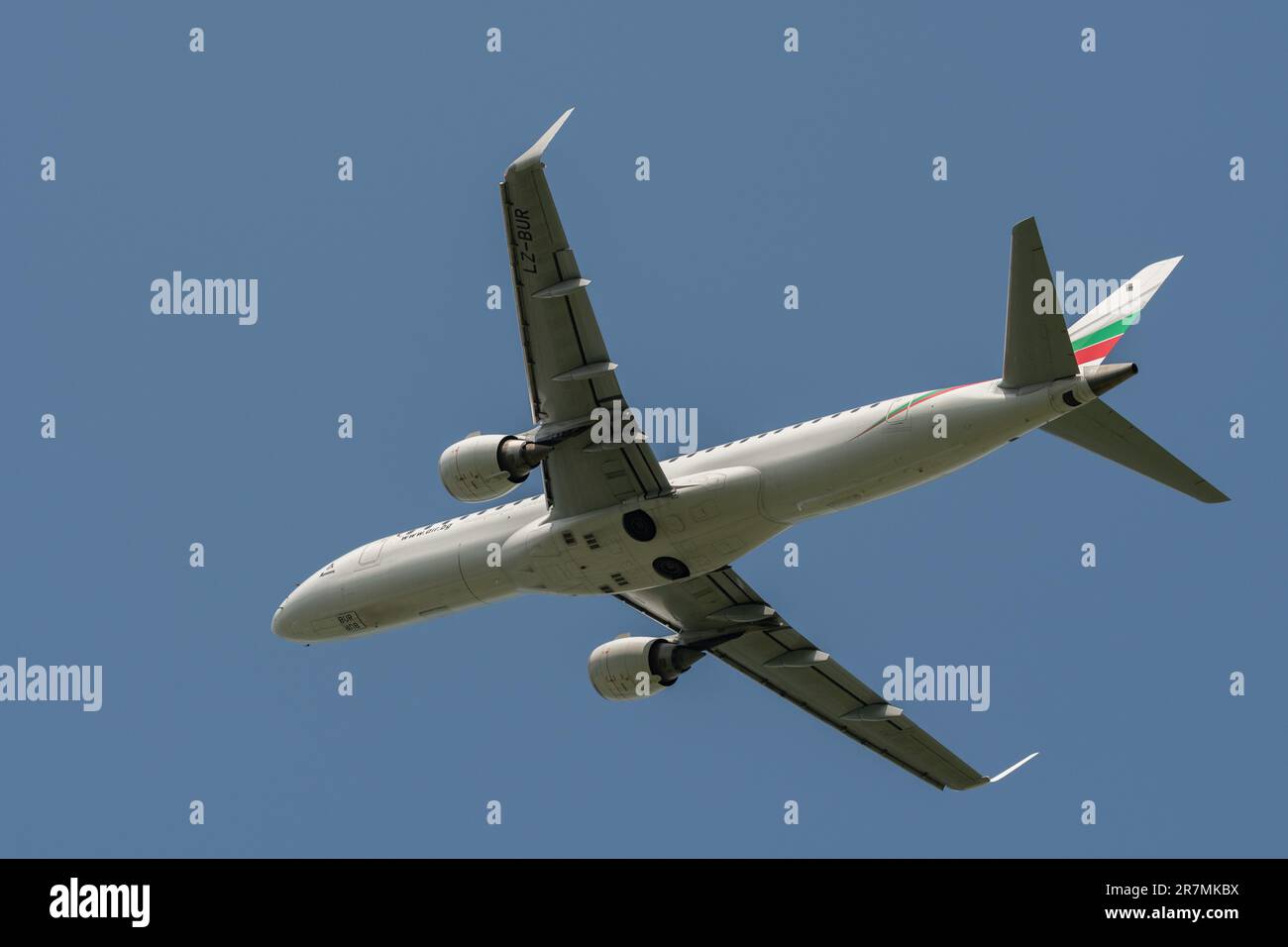 Zurich, Switzerland, May 2, 2023 LZ-BUR Bulgaria Air Embraer E190-AR ...