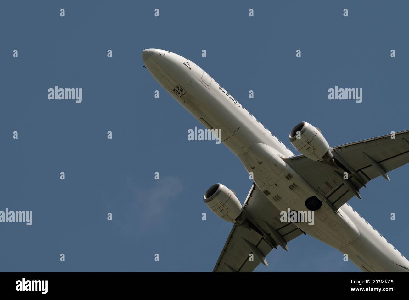 Zurich, Switzerland, May 2, 2023 LZ-BUR Bulgaria Air Embraer E190-AR ...