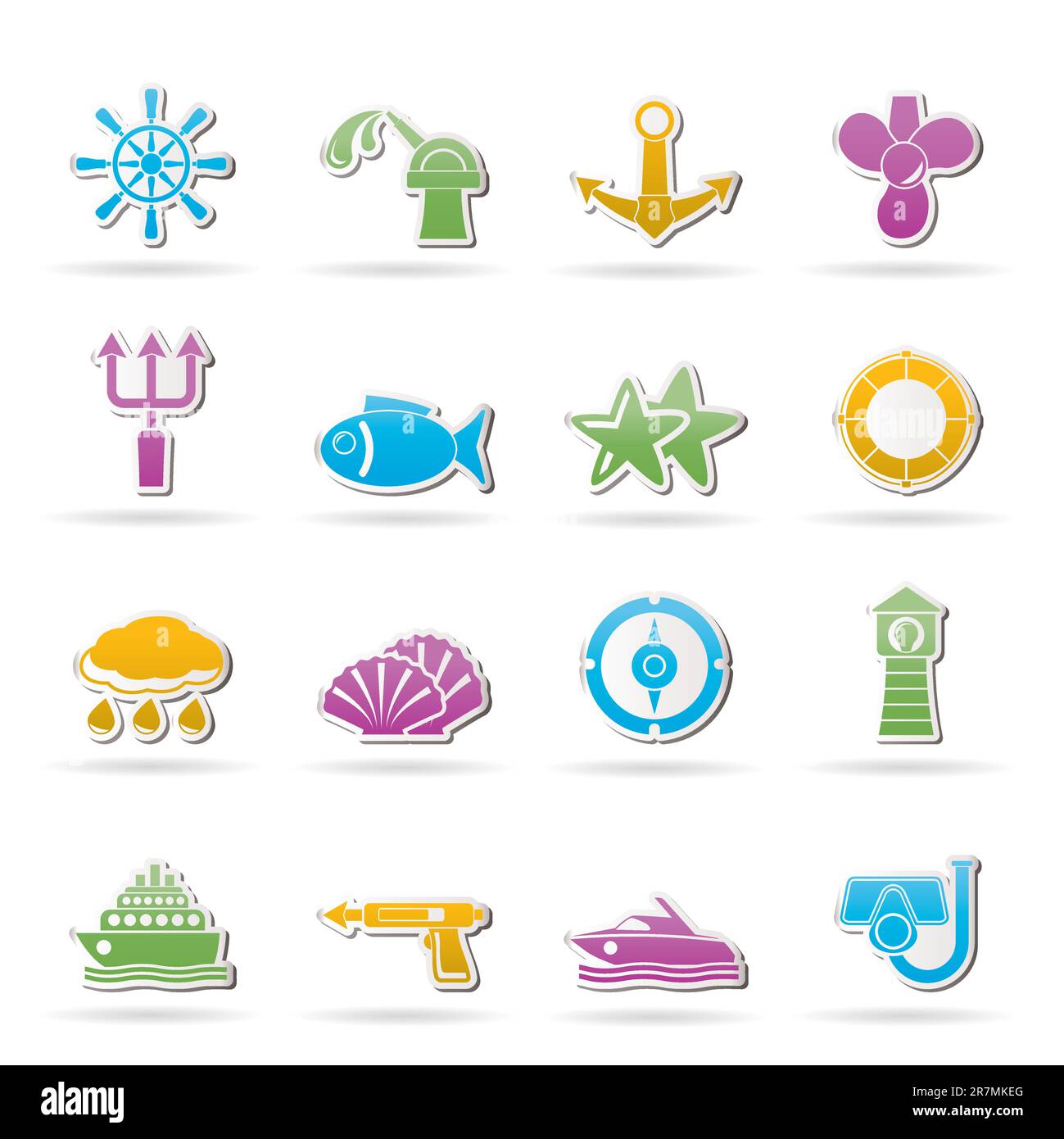 Life lighthouse anchor compass Stock Vector Images - Alamy