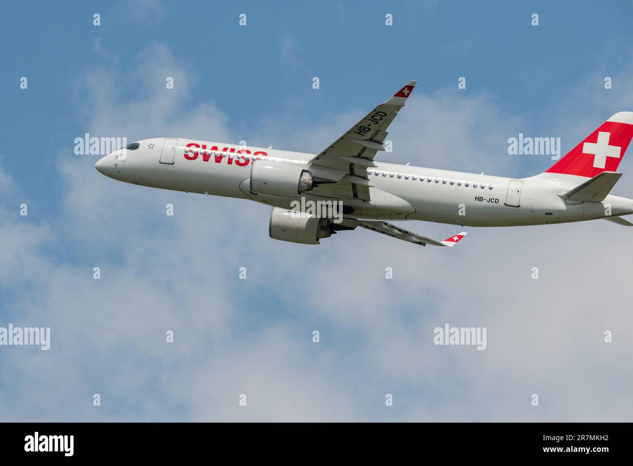 Zurich, Switzerland, May 2, 2023 HB-JCD Swiss international airlines ...