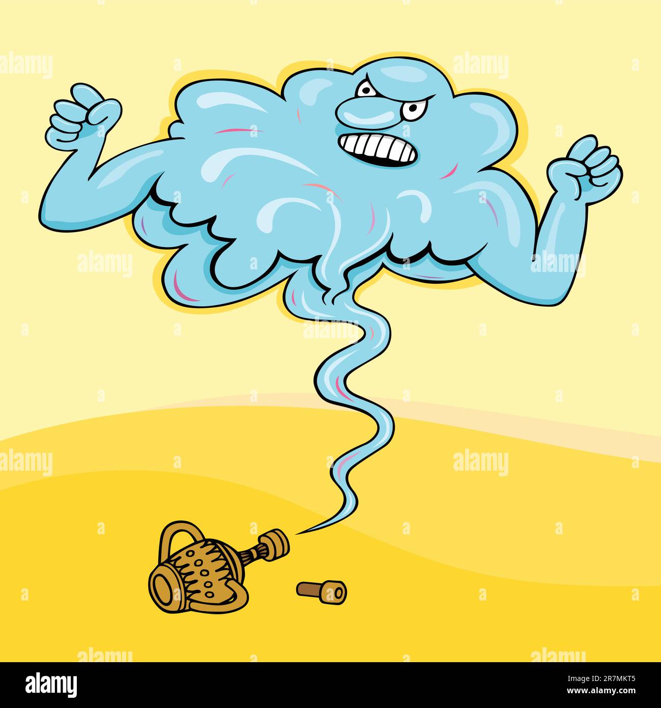 Genie from the lamp Stock Vector Image & Art - Alamy
