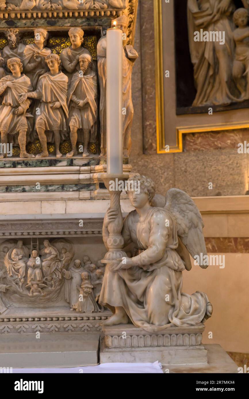 Angel, Michelangelo,1495, Ark of Saint Dominic, Basilica of San ...