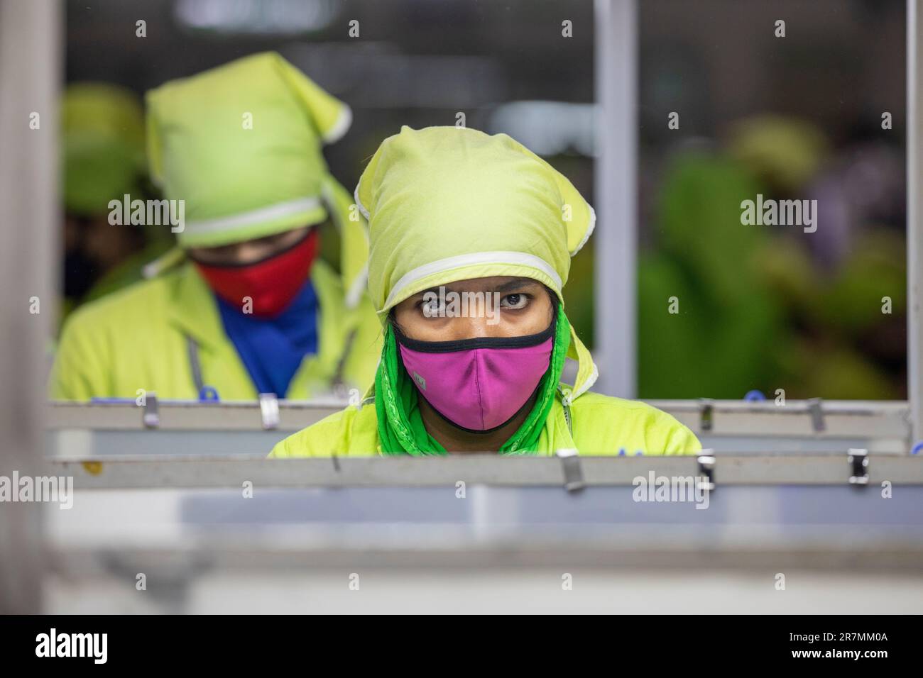 Ready-made garments (RMG) workers working in a LEED Certified Green ...