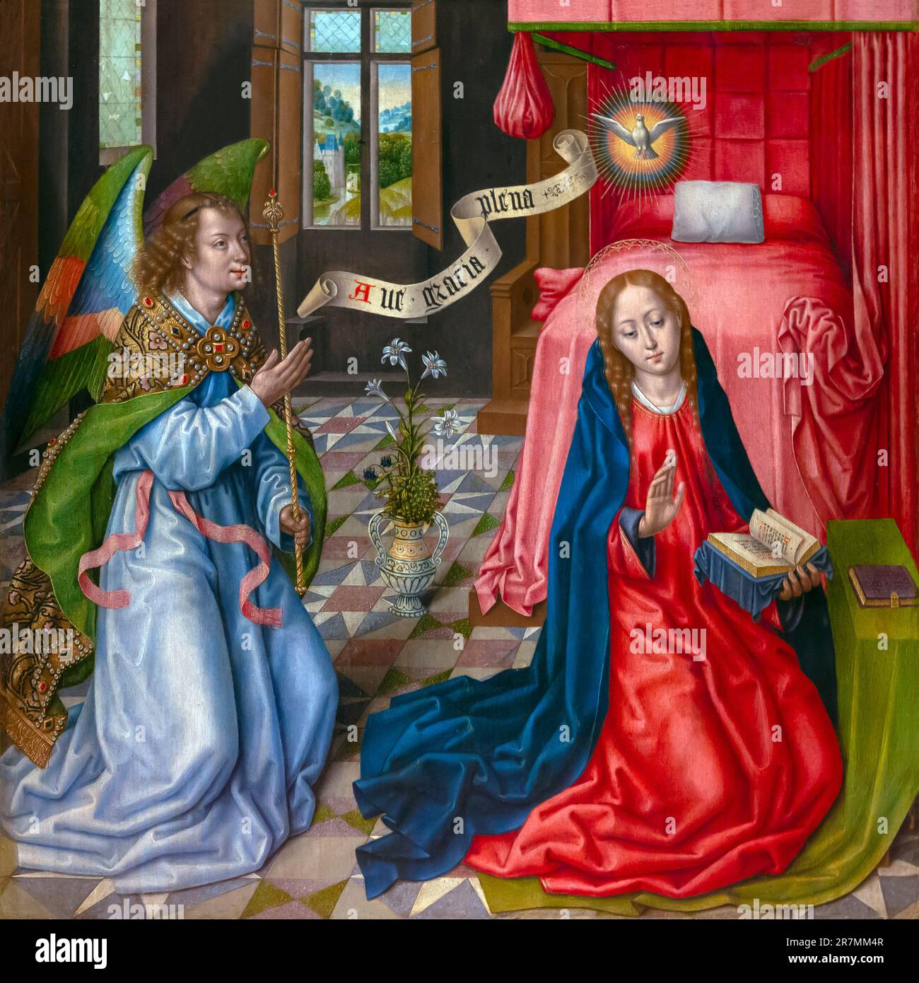 Triptych of the Annunciation, Master of the Legend of St Ursula, circa 1483,Indianapolis Museum ...