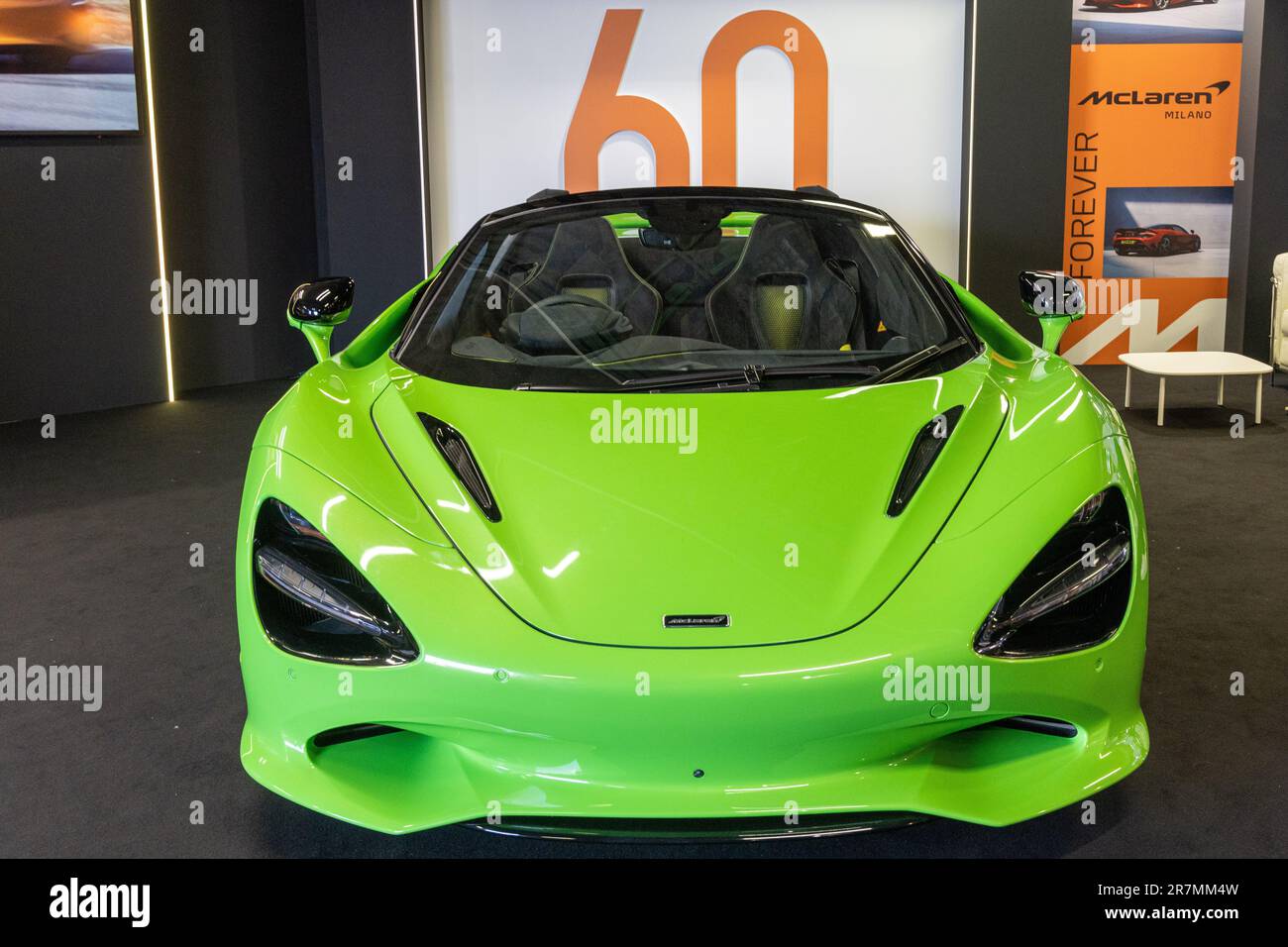 MILANO, ITALY, the Milan Monza Motor Show, from 16 th to 18 th June 2023 - mc laren 750 s Credit ...