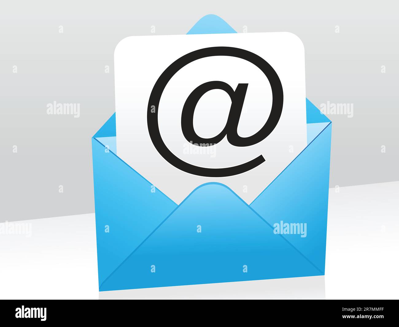 abstract blue mail icon vector illustration Stock Vector Image & Art ...