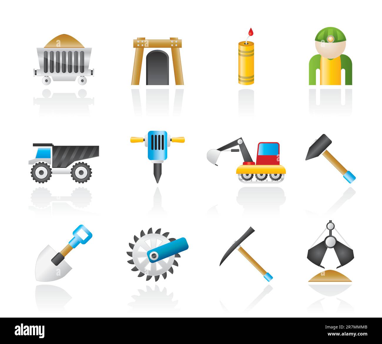 Coal pit explosion Stock Vector Images - Alamy