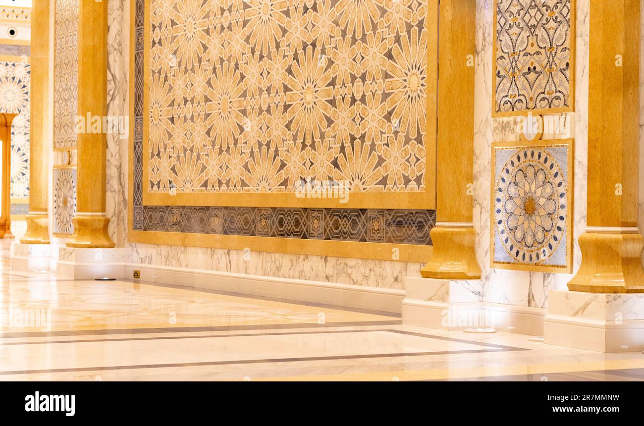 Interior elements inside of a palace Stock Photo - Alamy