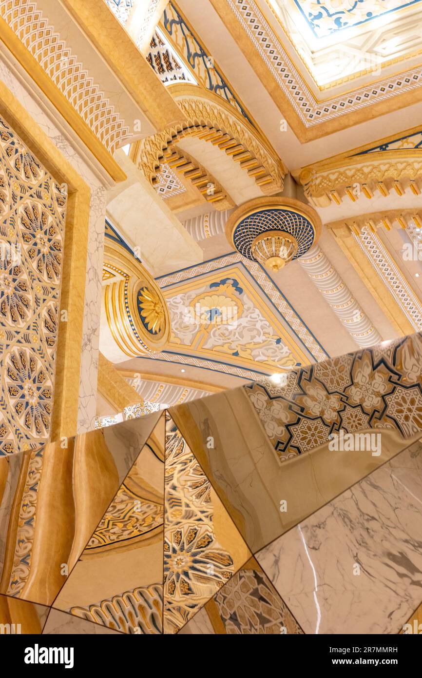 Interior elements inside of a palace Stock Photo - Alamy