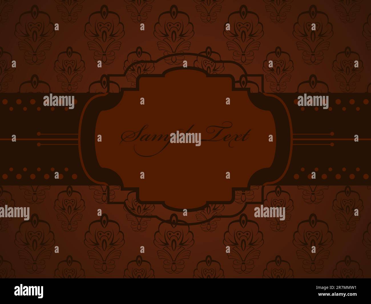 Vector vintage brown greeting card Stock Vector Image & Art - Alamy