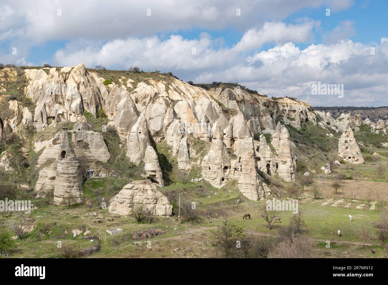 A picture of the rock formations of the Goreme Historical National Park ...