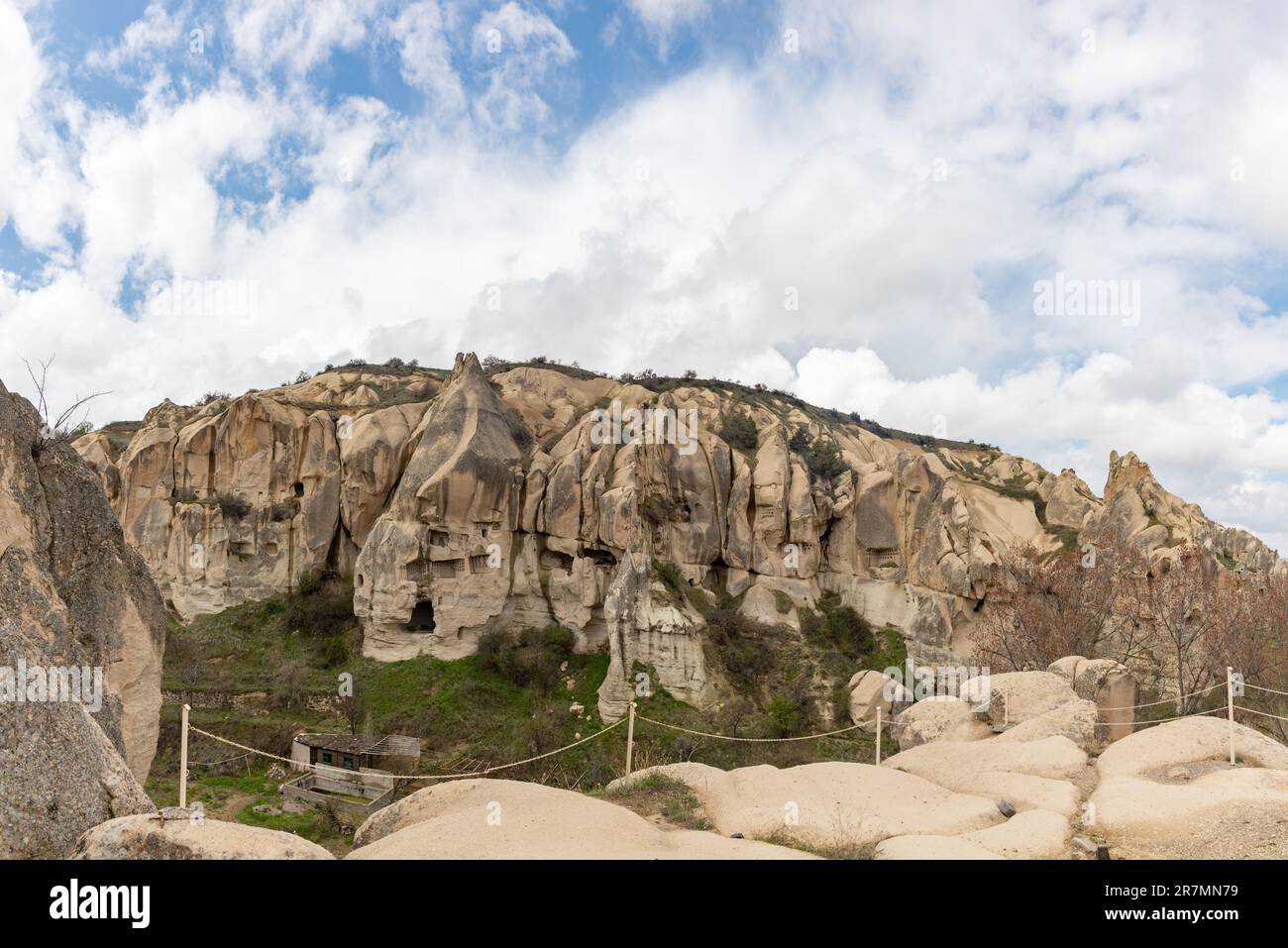 A picture of the rock formations of the Goreme Historical National Park ...