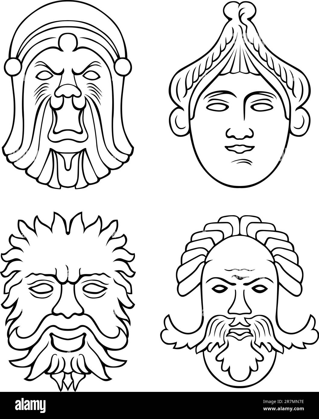 Traditional maya wooden masks hi-res stock photography and images - Alamy