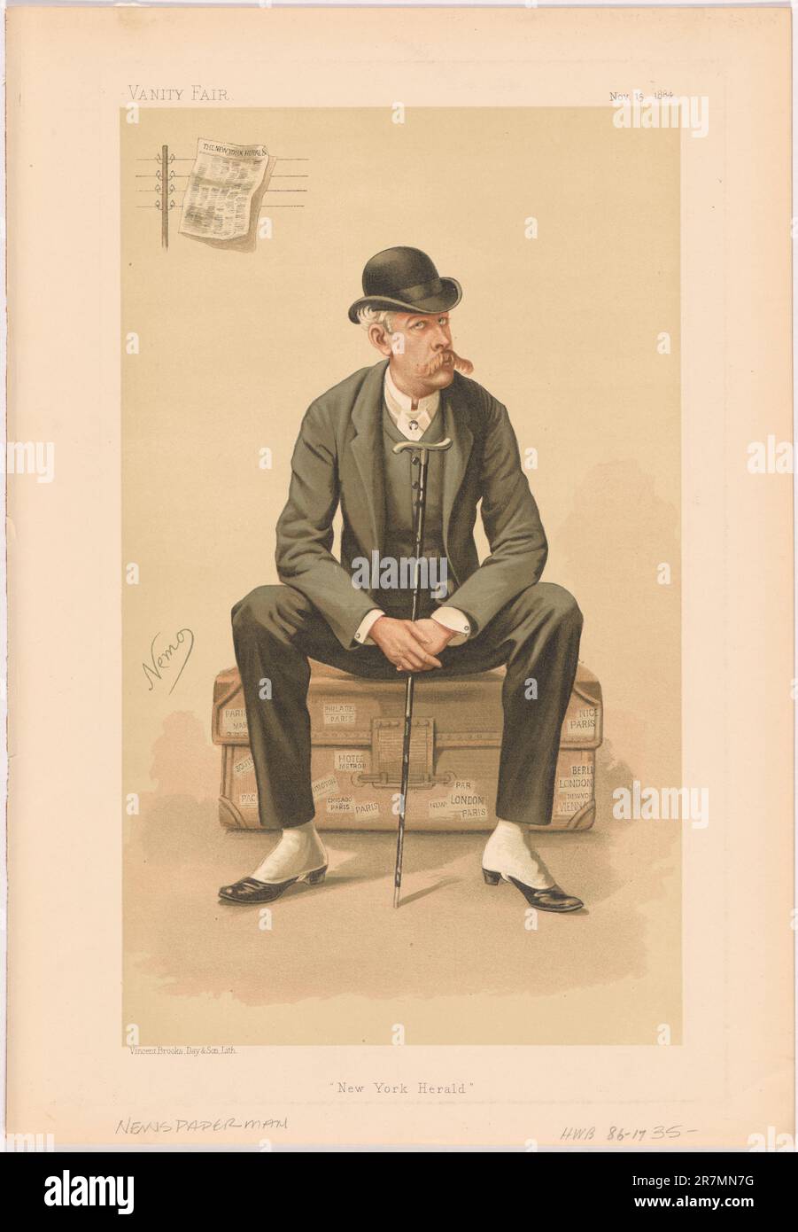 James Gordon Bennett, Jr. 1884 Stock Photo - Alamy