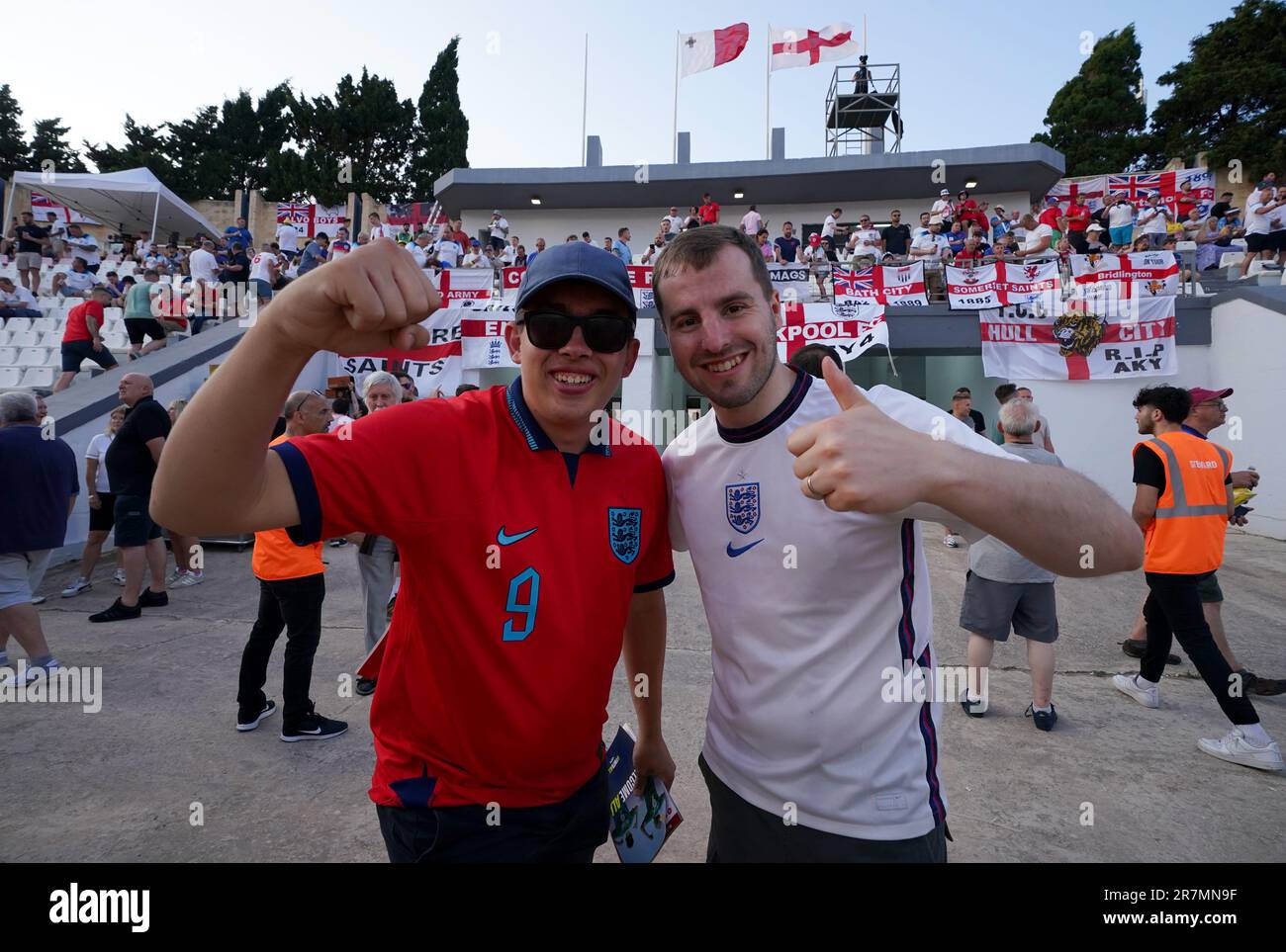 England fans in the ground before the UEFA Euro 2024 Qualifying Group C ...
