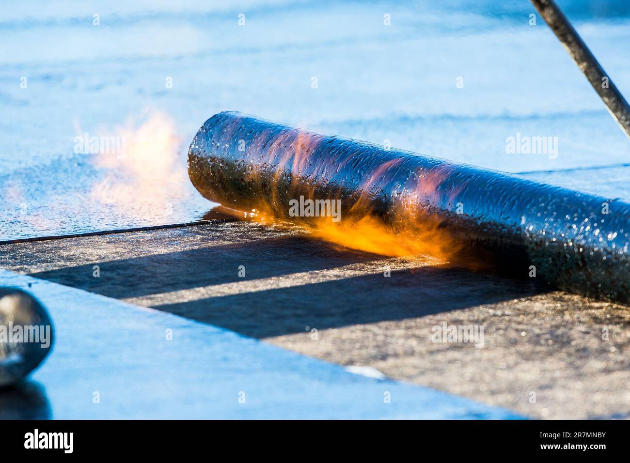 Image of construction & paving activity Stock Photo - Alamy