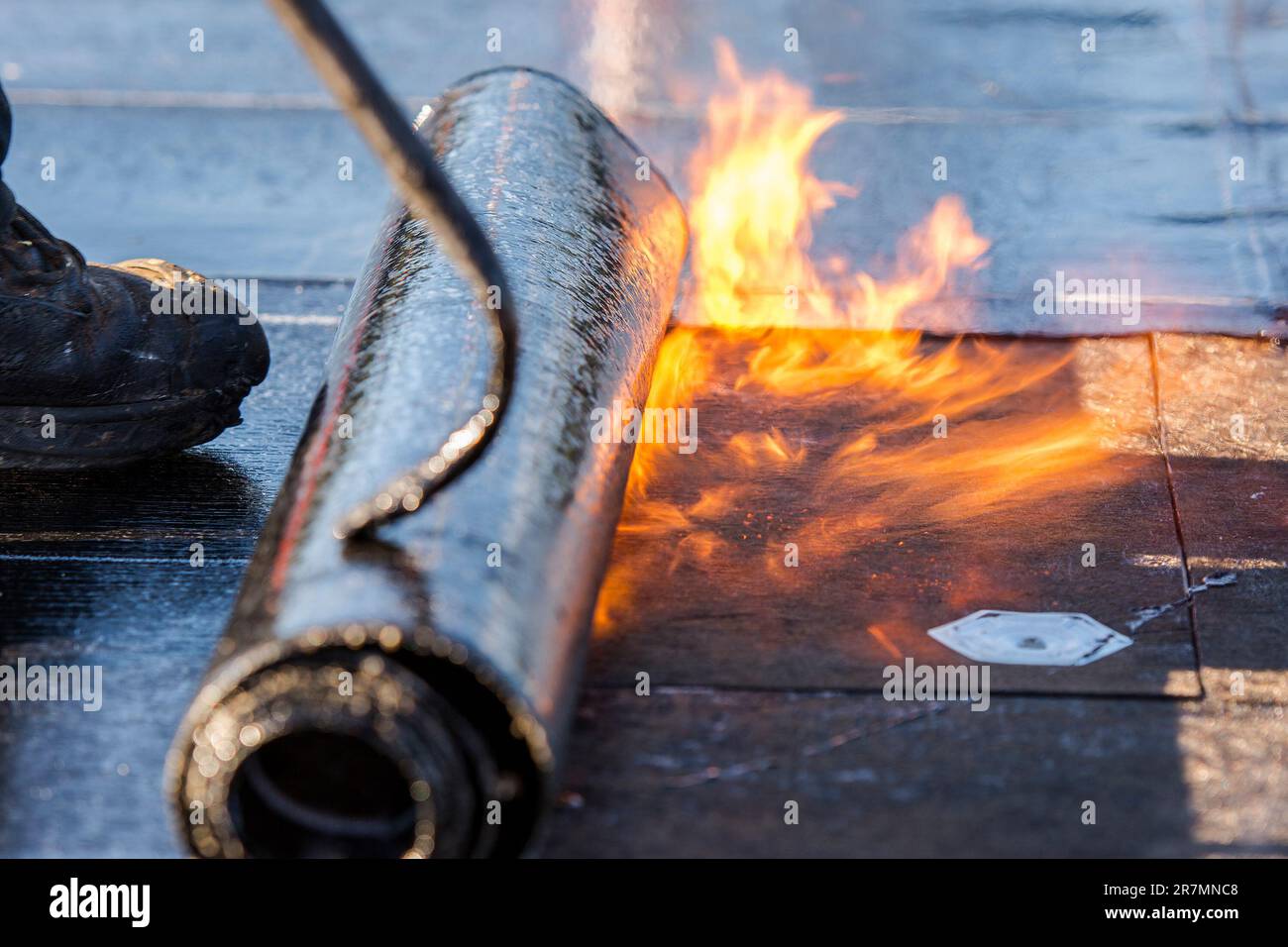 Image of construction & paving activity Stock Photo - Alamy