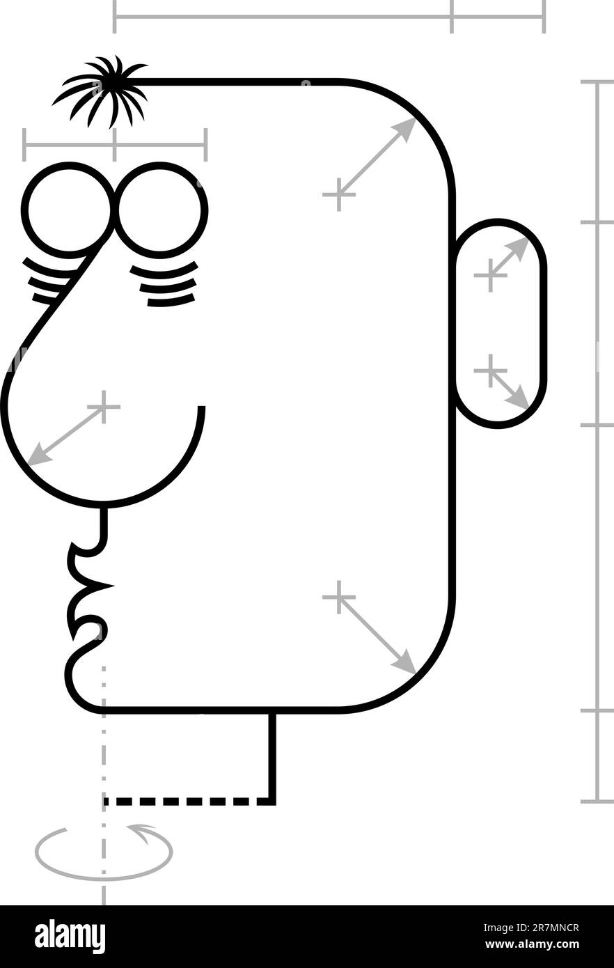 Draw of the head Stock Vector Image & Art - Alamy