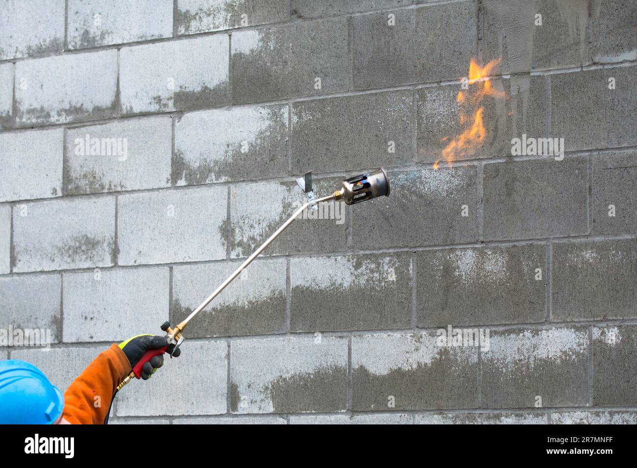 Image of blowtorch, construction activity Stock Photo - Alamy