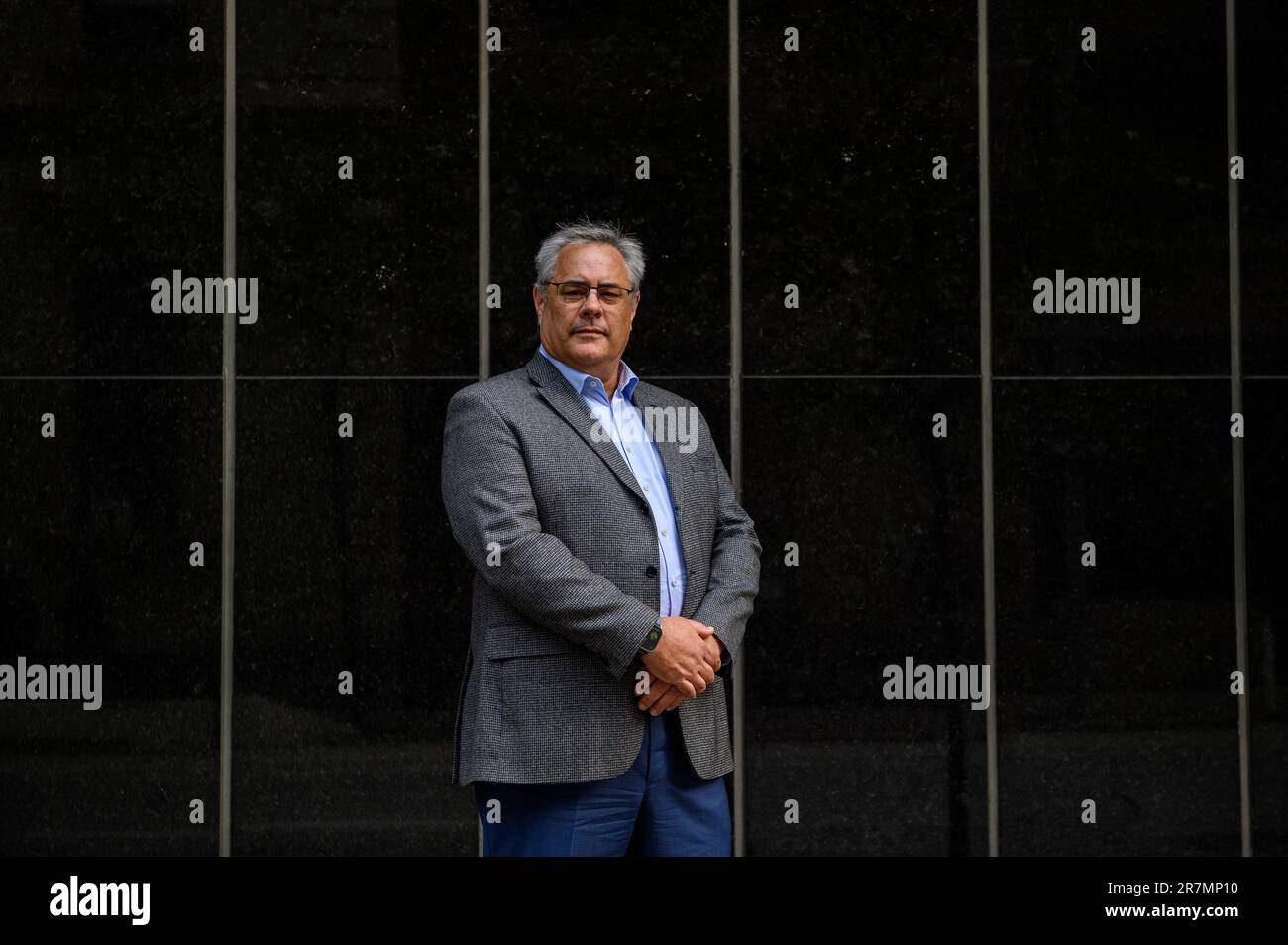 Toronto, Canada. 16th June, 2023. CMHC Chief Economist Bob Dugan poses ...