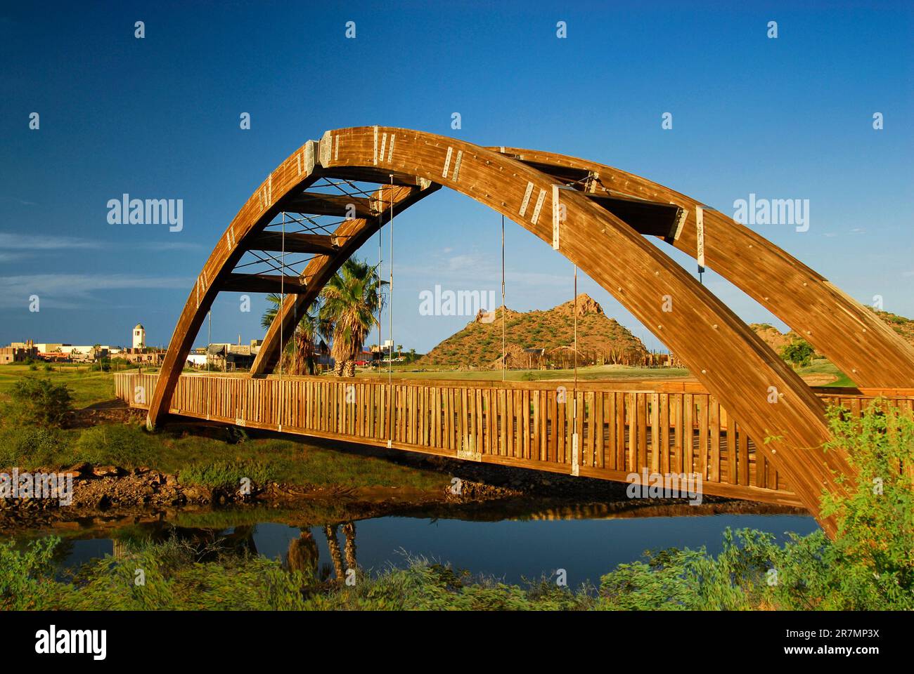 Image of golf course bridge Loreto Bay, Baja, Mexico Stock Photo - Alamy