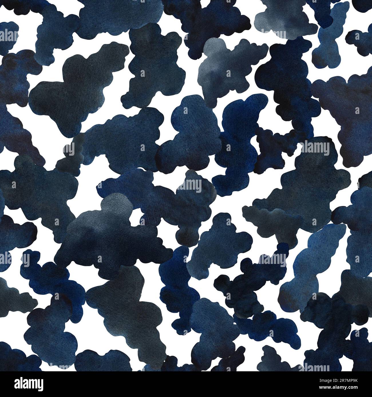 Cow print seamless pattern. Repeating black spotted cow on a white ...