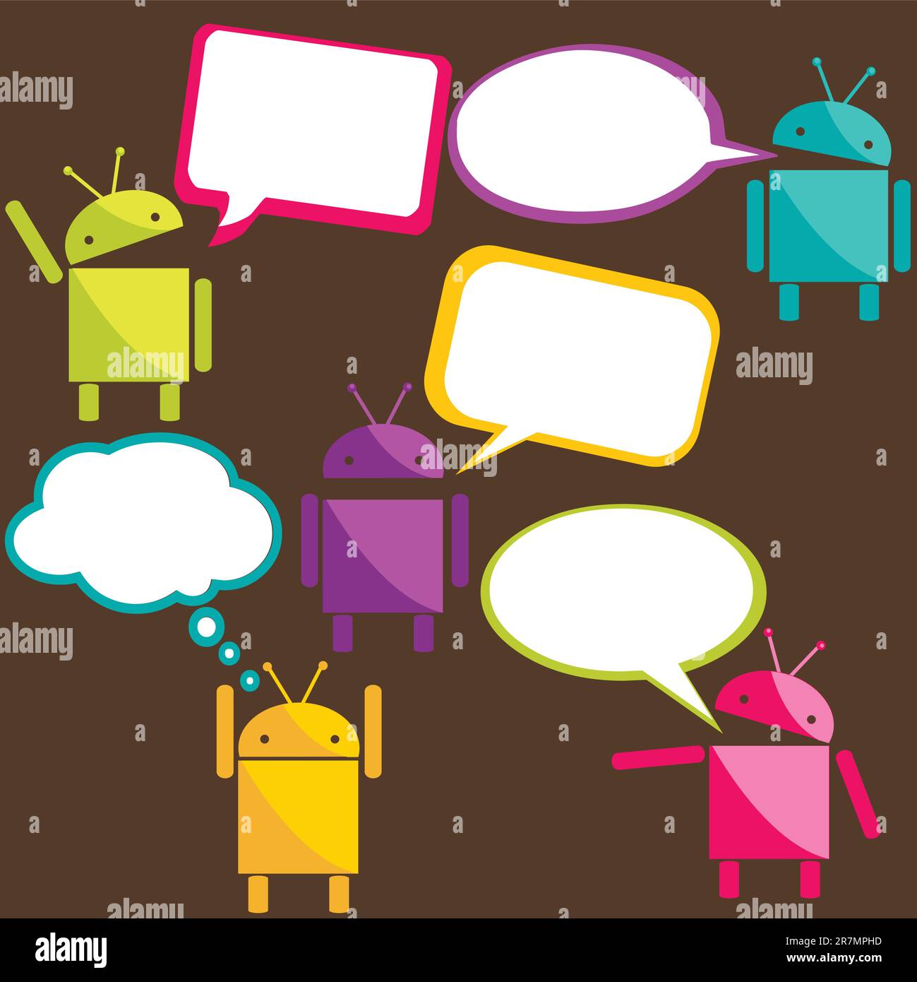 Talking robot Stock Vector Images - Alamy