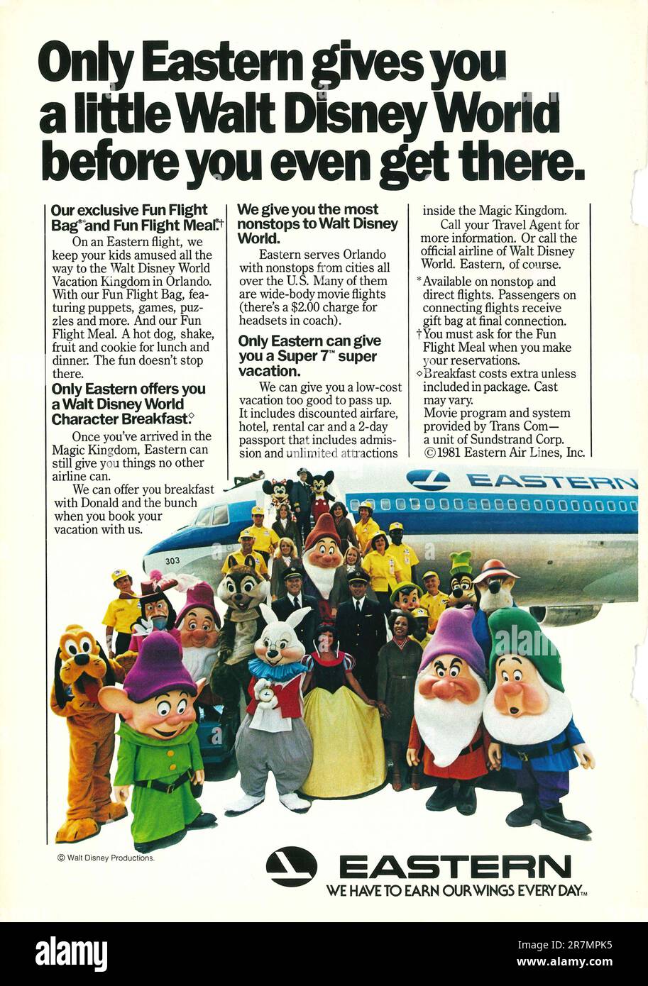 Eastern Air Lines - Walt Disney World - Fun Flight Bag and Fun Flight ...