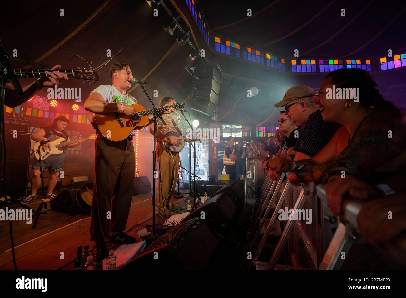Bergen, Norway. 15th June, 2023. The Irish folk band The Mary Wallopers ...