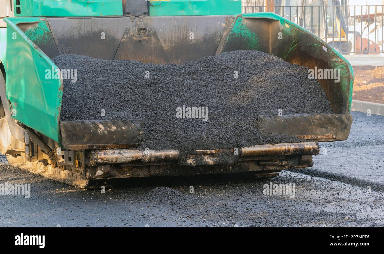 Road construction process laying asphalt hi-res stock photography and ...