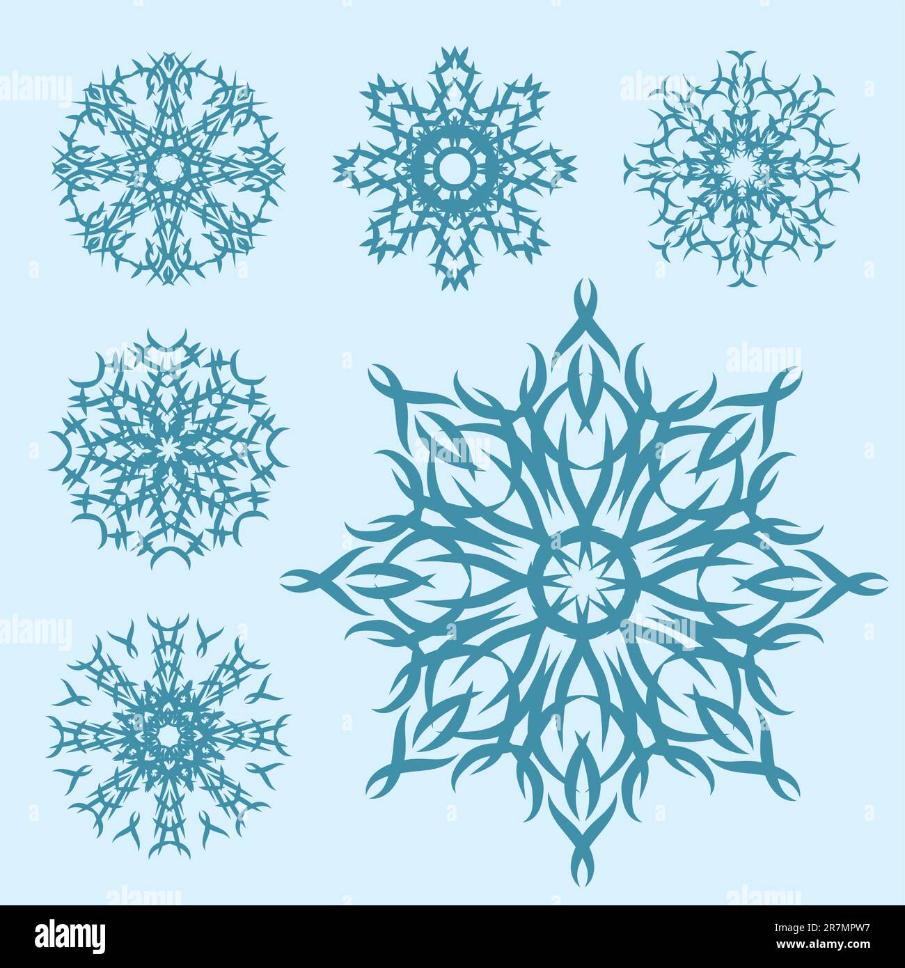 Snowflakes of different shapes hi-res stock photography and images - Alamy