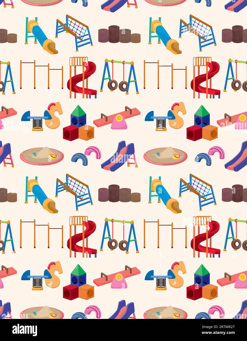 seamless park playground pattern Stock Vector Image & Art - Alamy