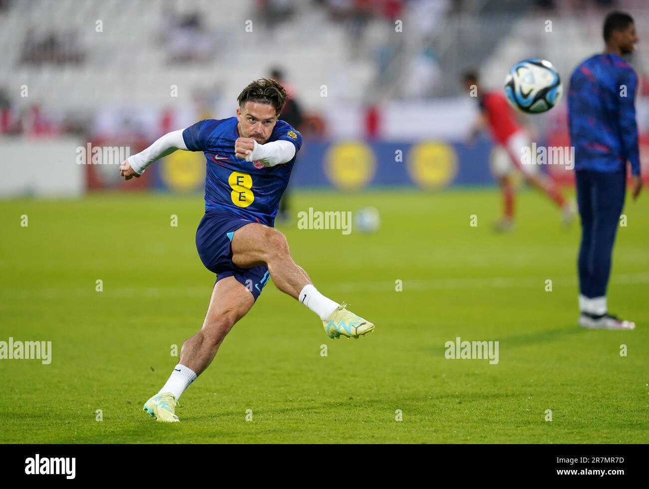 England's Jack Grealish warming up before the UEFA Euro 2024 Qualifying ...