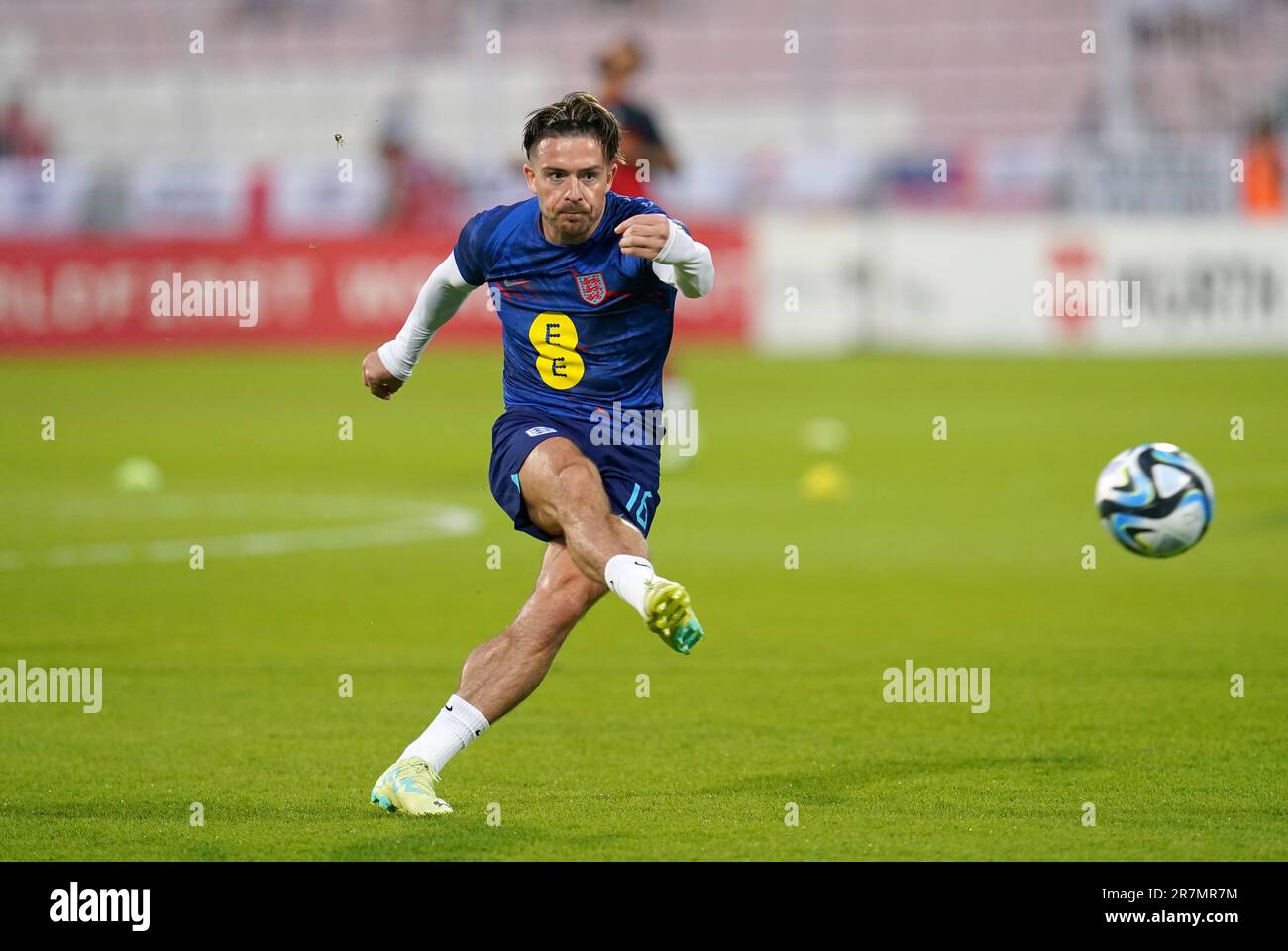 England's Jack Grealish warming up before the UEFA Euro 2024 Qualifying ...