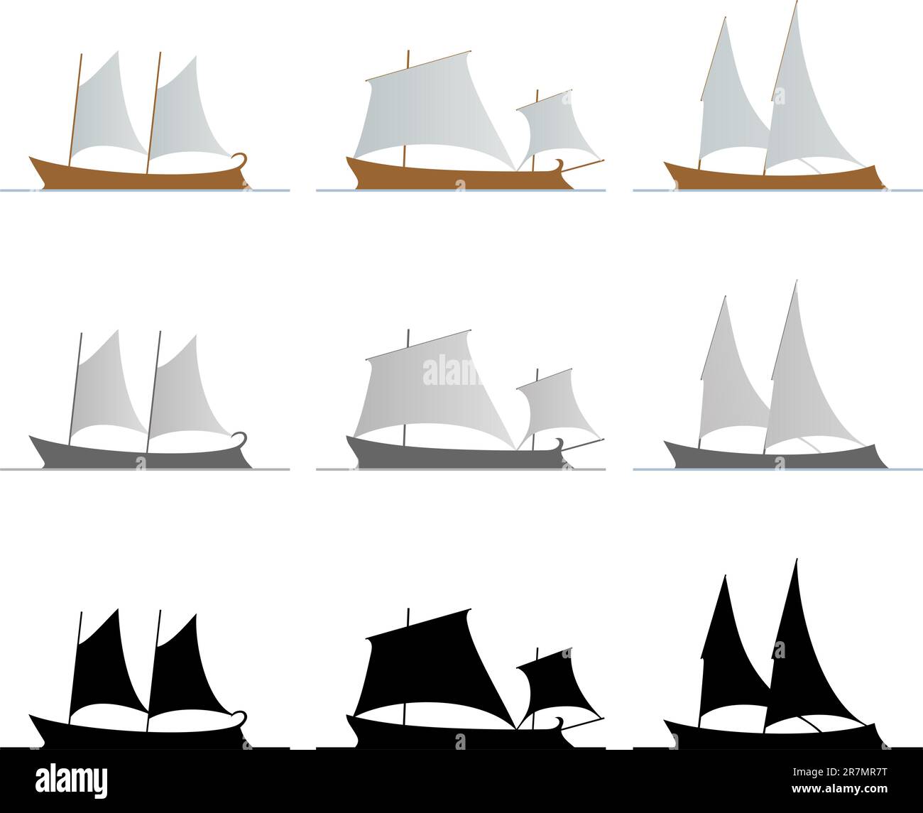 Sailboat ship mast on Stock Vector Images - Alamy