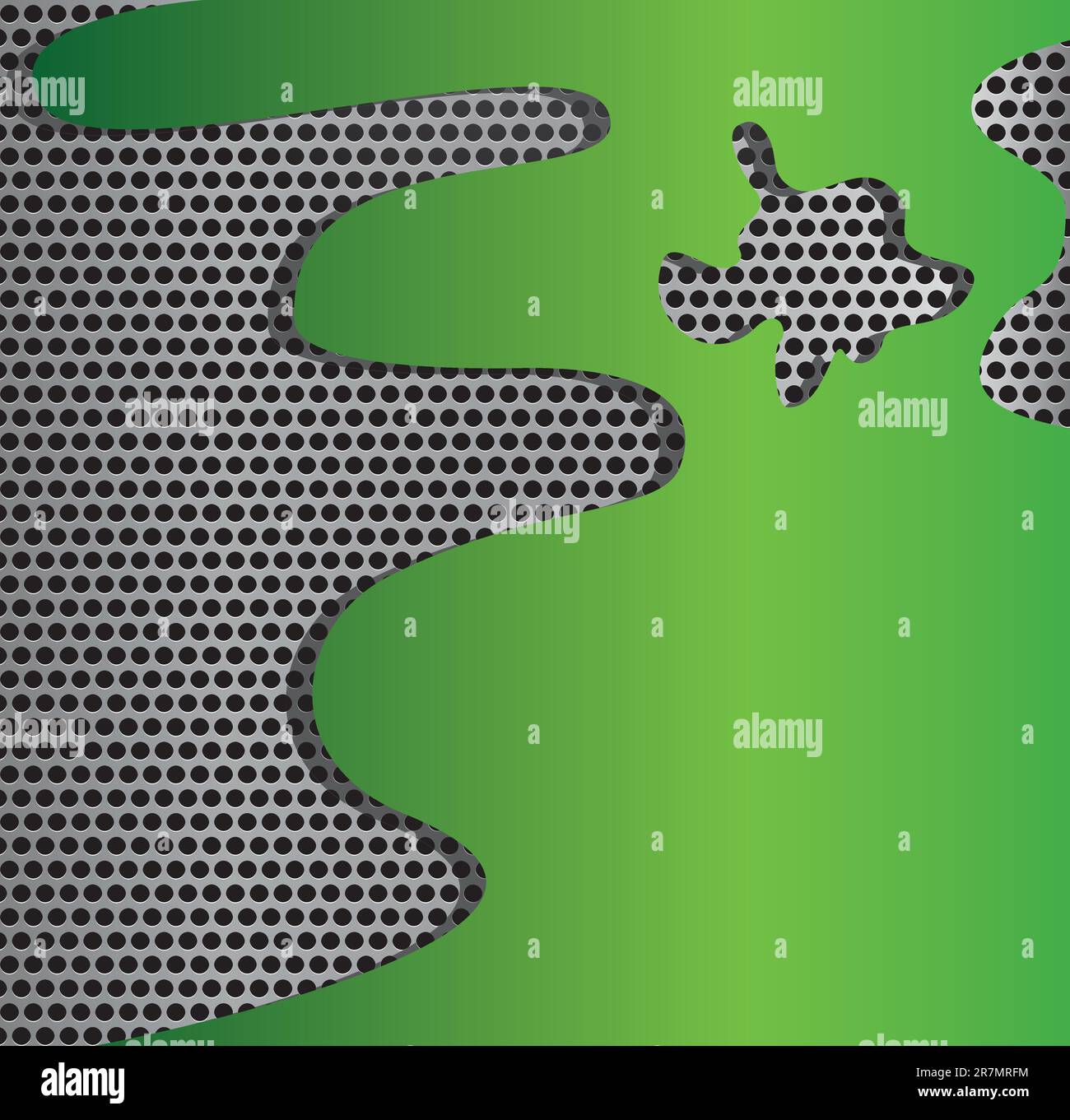 Vector Metal Grill Seamless Pattern.Ink space for text on Metallic ...