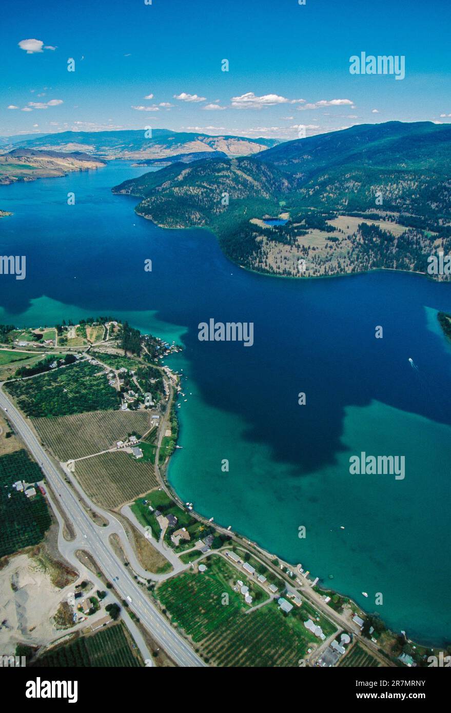 Aerial of the Okanagan, BC, Canada Stock Photo - Alamy