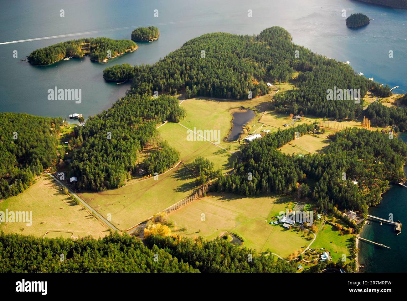 Aerial san juan islands washington hi-res stock photography and images ...