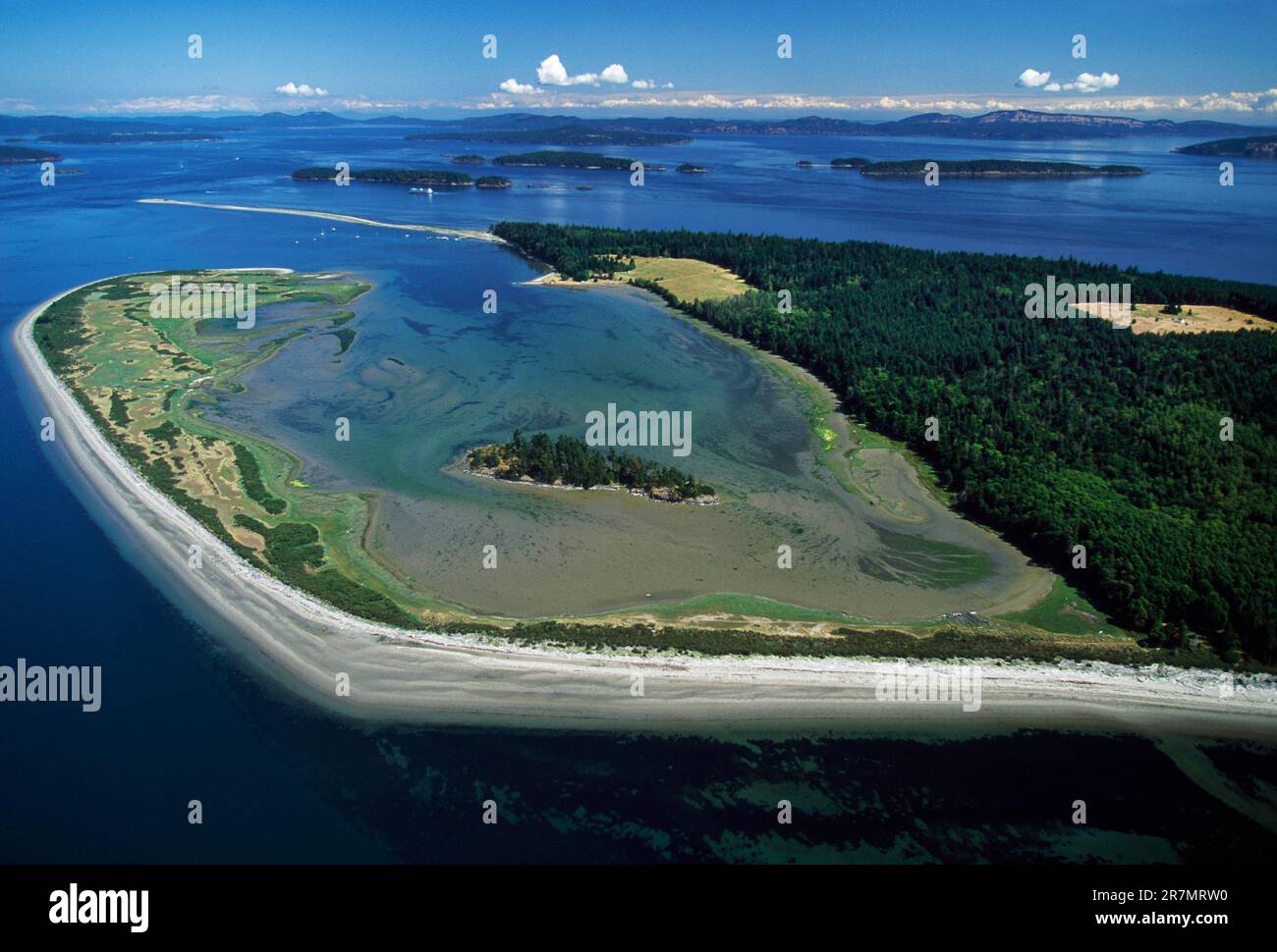 Aerial image of Sidney Island, BC, Canada Stock Photo - Alamy