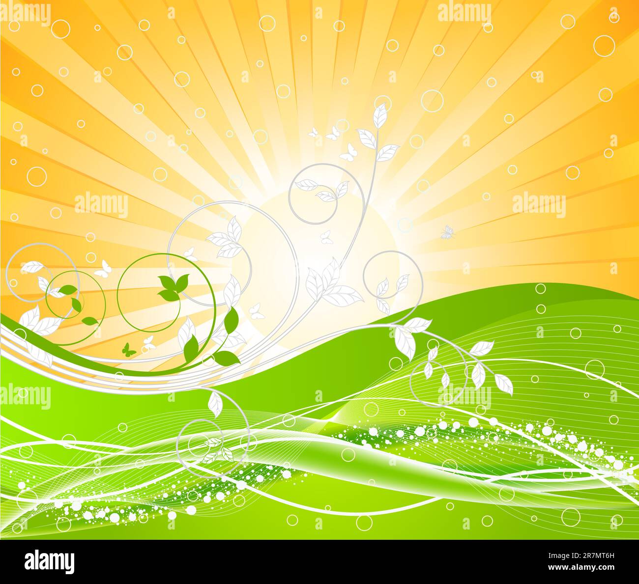 Floral vector background Stock Vector Image & Art - Alamy