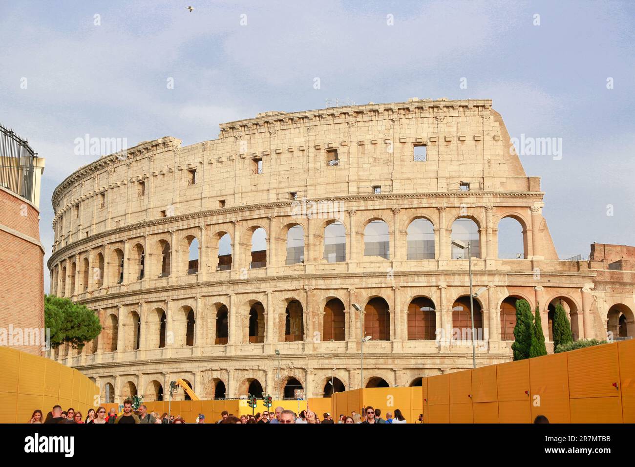 The Colosseum Area and Arch of Constantine from via dei Fori Imperiali ...