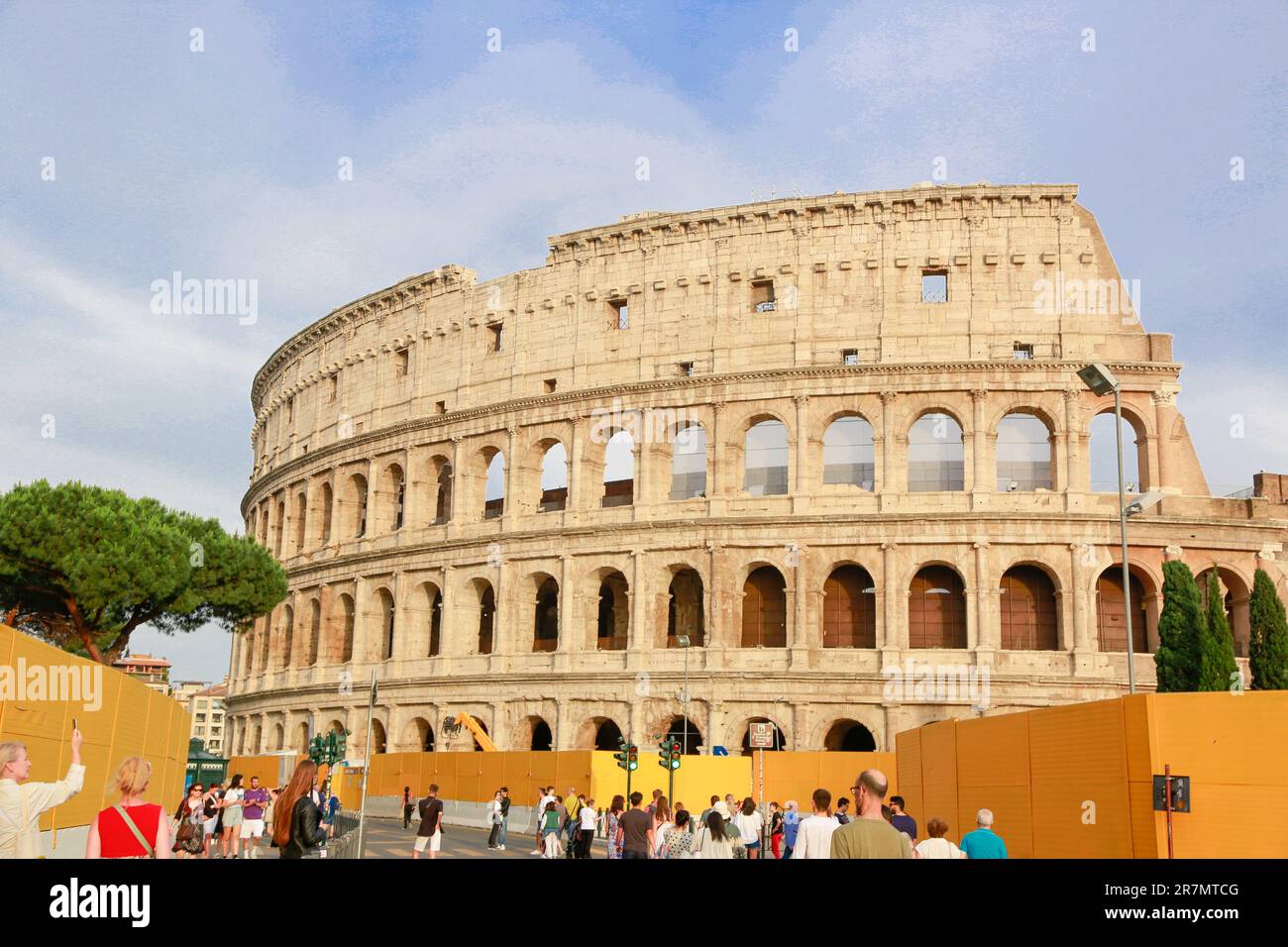 The Colosseum Area and Arch of Constantine from via dei Fori Imperiali ...