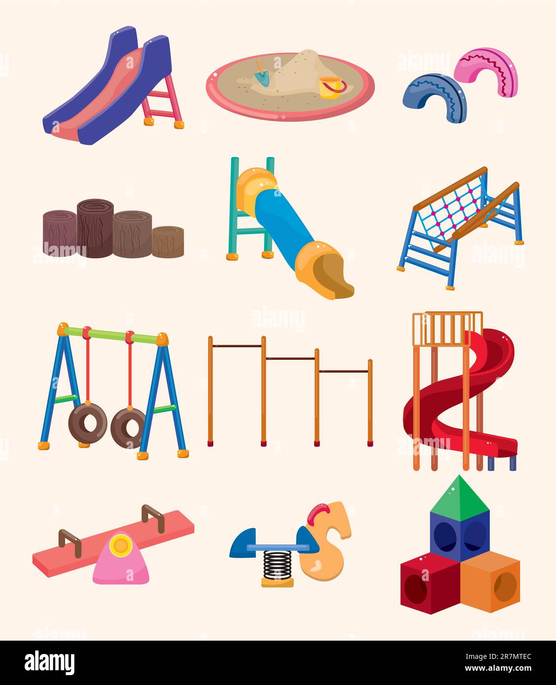 cartoon park playground icon Stock Vector Image & Art - Alamy