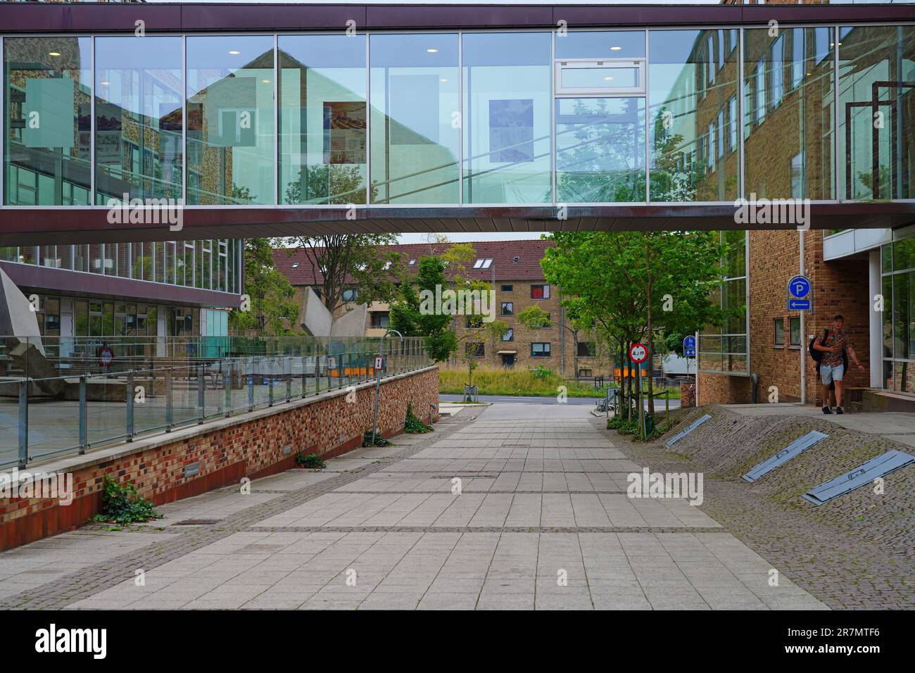 AARHUS, DENMARK -25 AUG 2022- View of the campus of the Aarhus ...