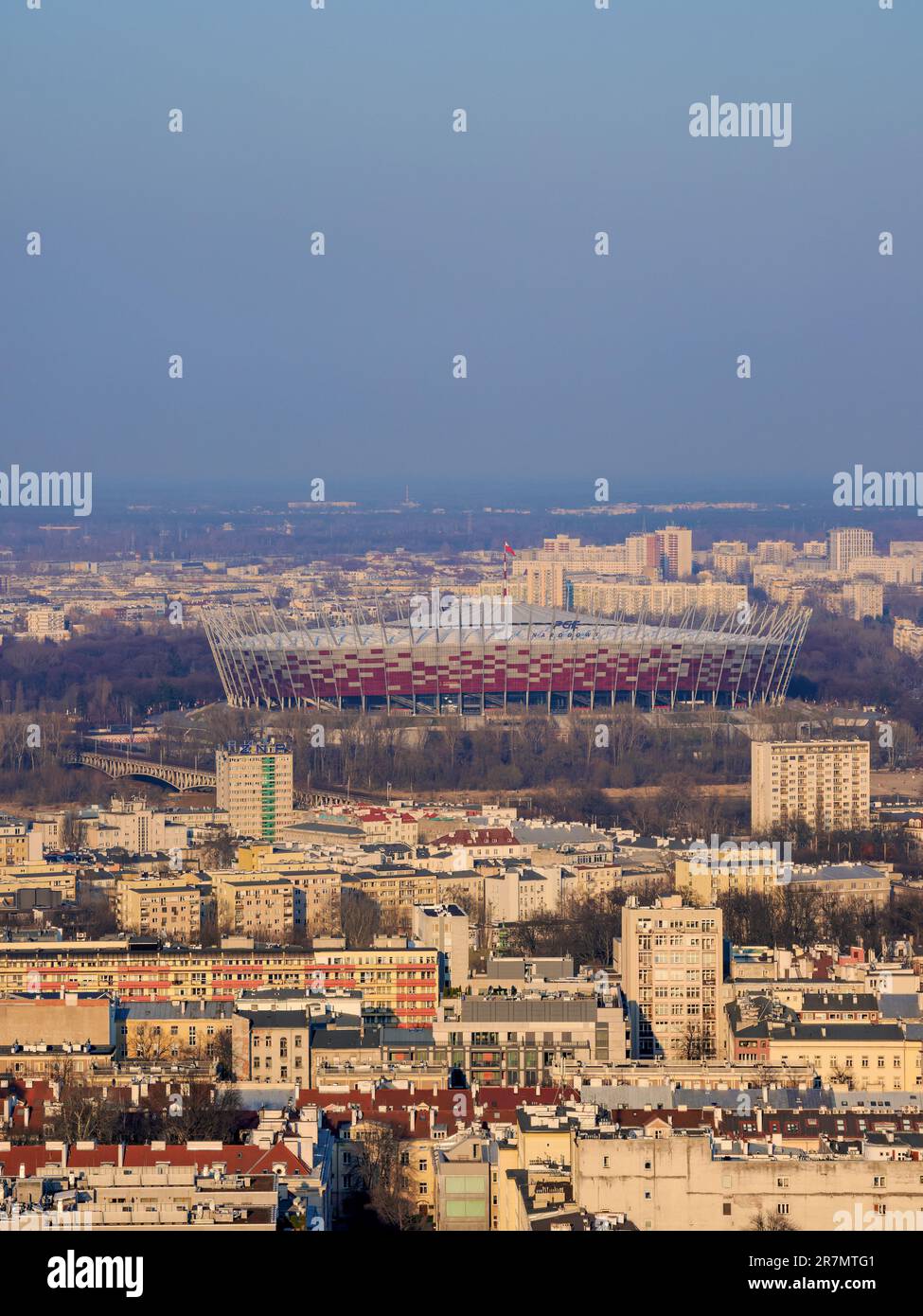 Warsaw skyline stadium pge narodowy hi-res stock photography and images ...