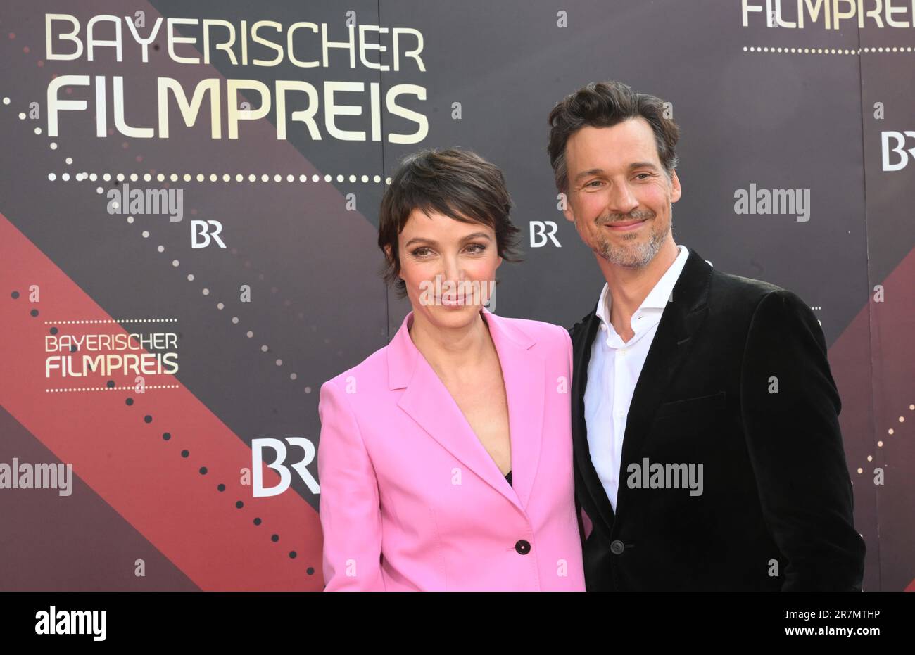 Munich, Germany. 16th June, 2023. Actress Julia Koschitz and actor ...