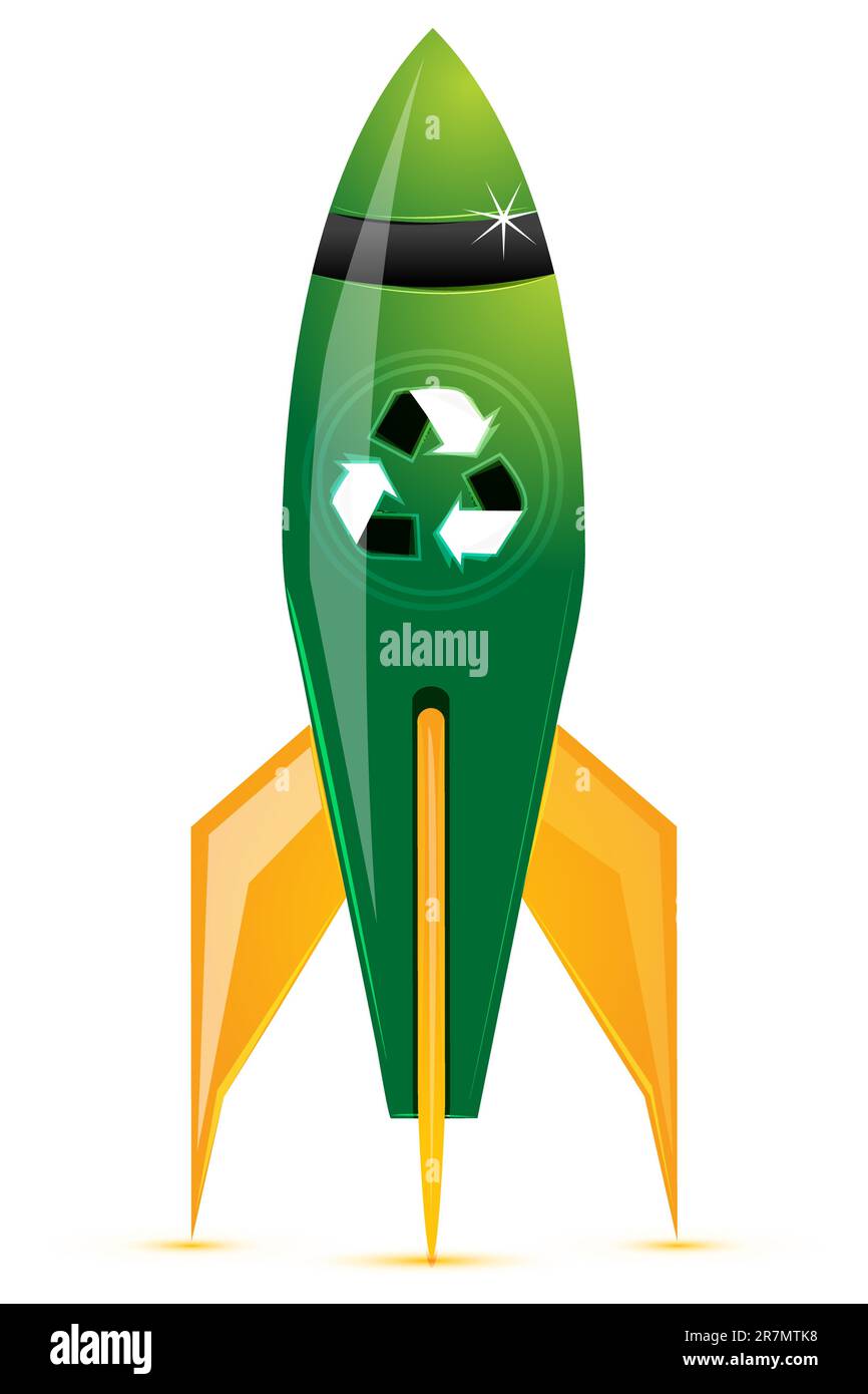 illustration of recycle jet on isolated background Stock Vector Image ...