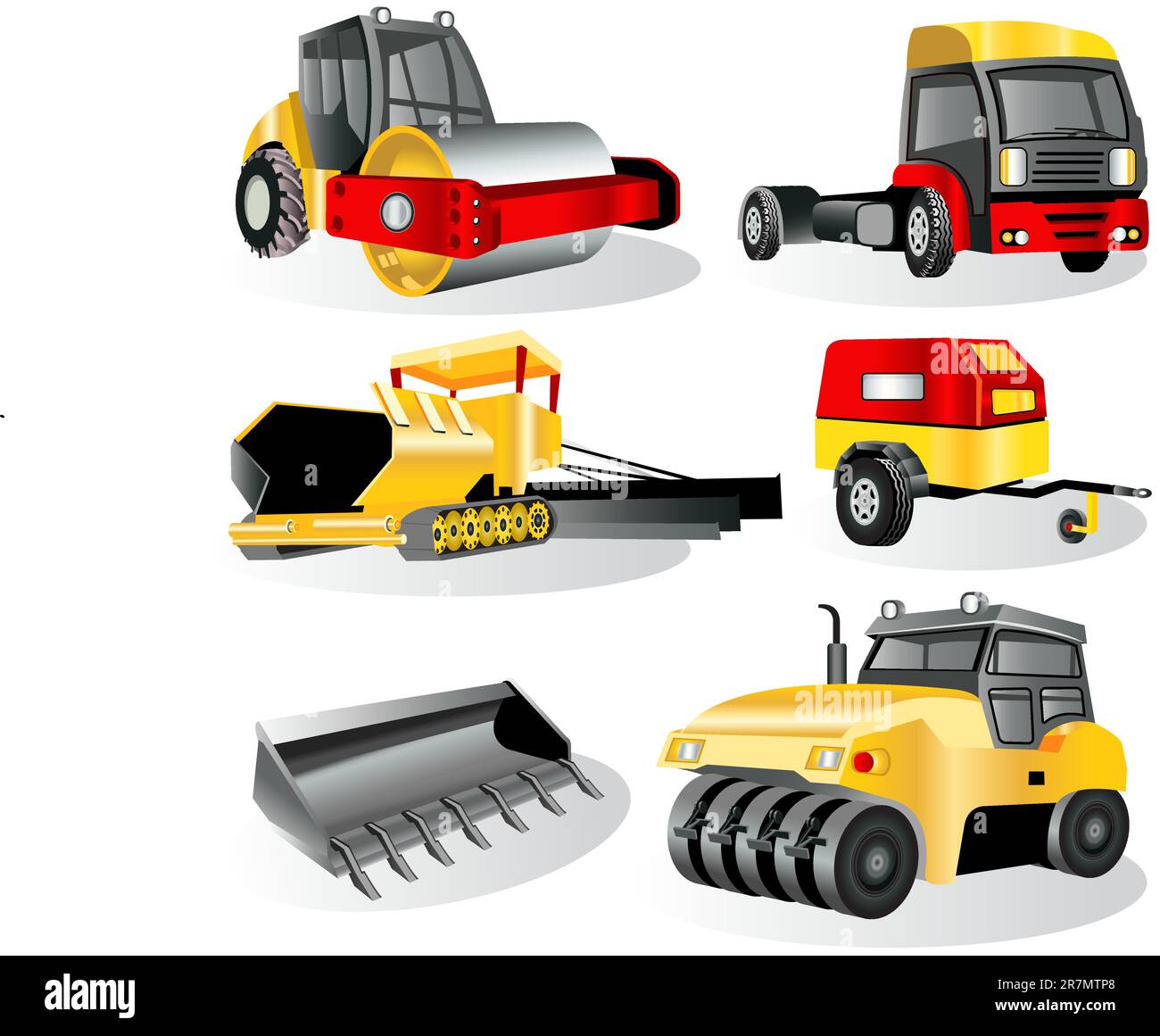 A collection of six different construction icons - part 7 Stock Vector ...